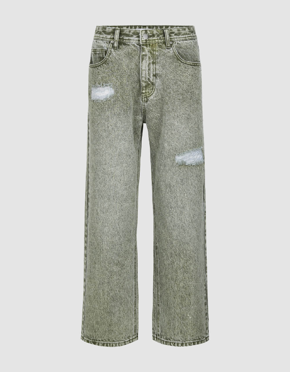 Ripped Wide-Leg Jeans – Urban Revivo Thailand