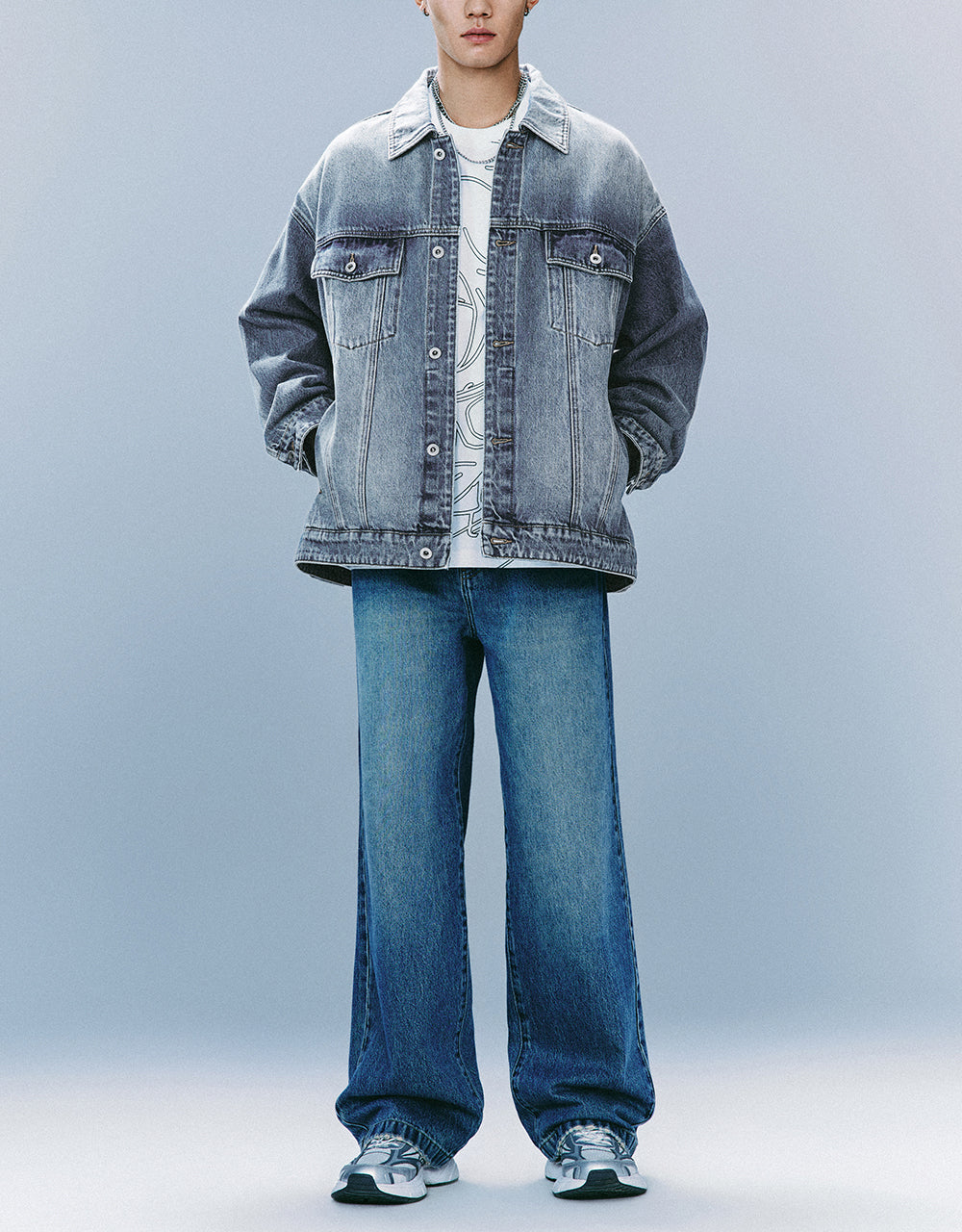 Gradient Denim Jacket – Urban Revivo Thailand