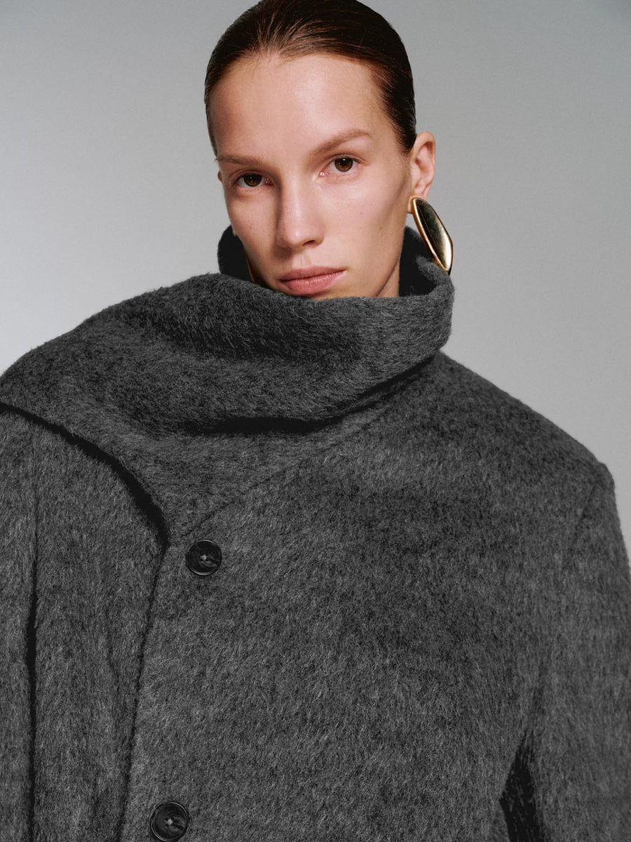 High Neck Thick Jackets – URBAN REVIVO Thailand