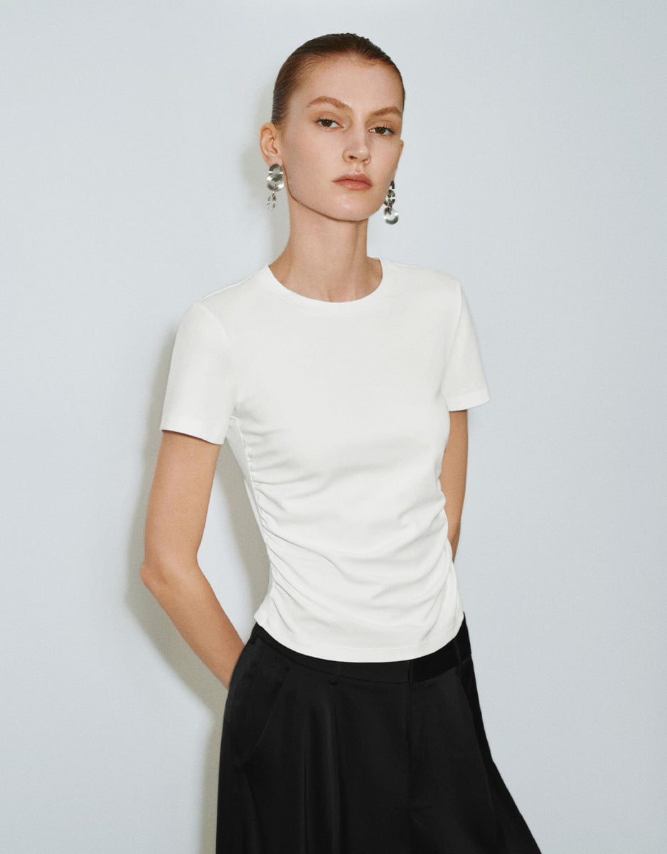 Crew Neck Straight T-Shirt – URBAN REVIVO Thailand