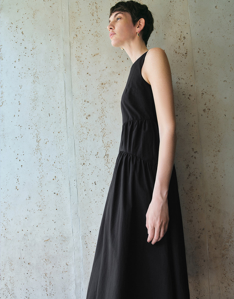 Sleeveless Crew Neck A-Line Dress – URBAN REVIVO Thailand