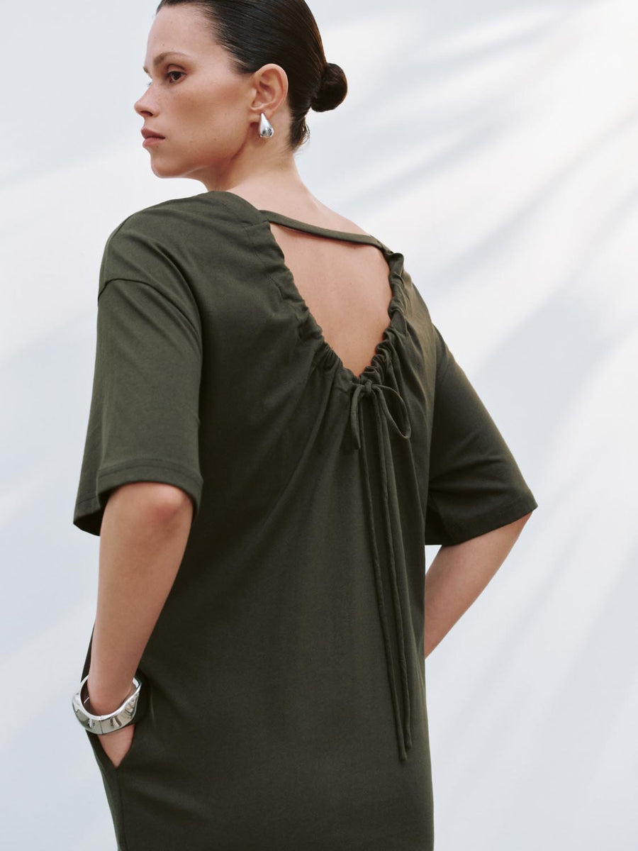 Crew Neck Straight Dresses – URBAN REVIVO Thailand