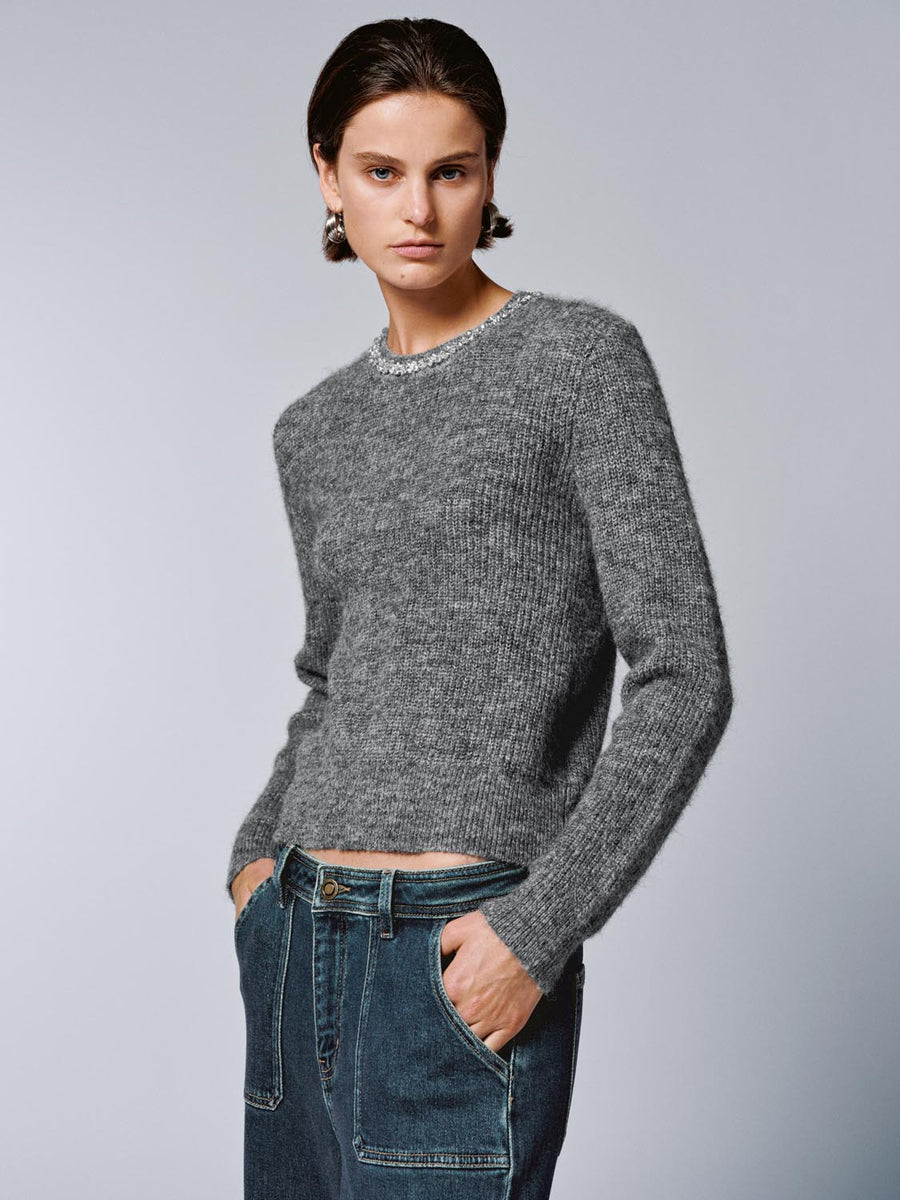Crew Neck Long Sleeve Knitted T-Shirts – URBAN REVIVO Thailand