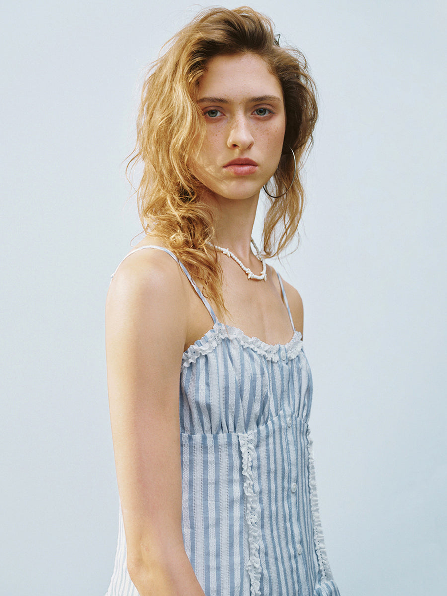 Striped Cami A-Line Dresses – URBAN REVIVO Thailand