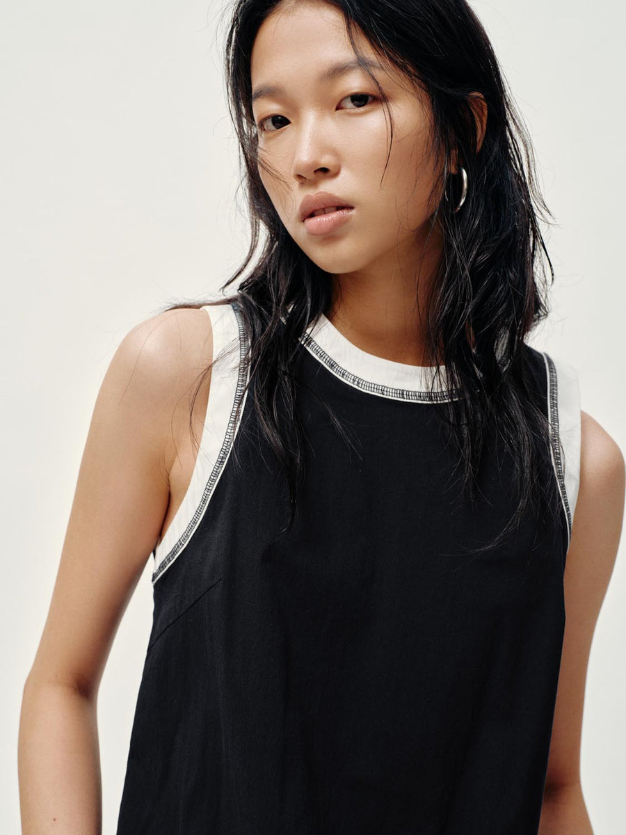 2 In 1 Contrast Ruffle Hem A-Line Mini Dresses – URBAN REVIVO Thailand