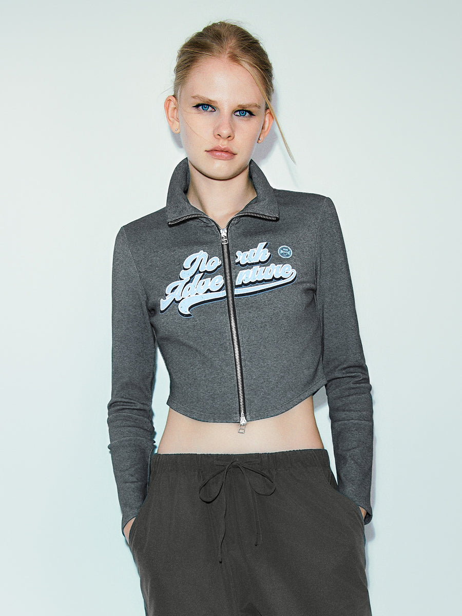 Printed Zipper Front Skinny Jacket – Urban Revivo Thailand