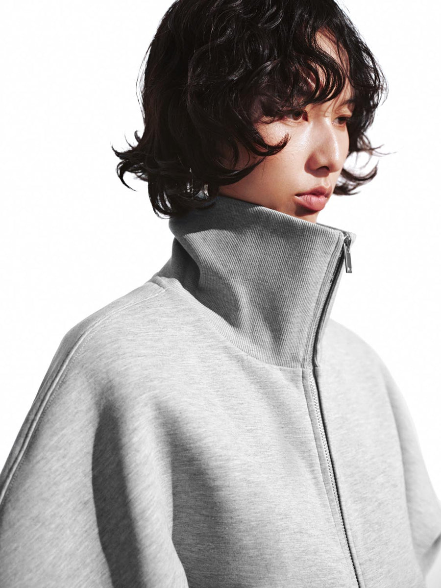 Stand Collar Full Zip Bomber Jackets – URBAN REVIVO Thailand